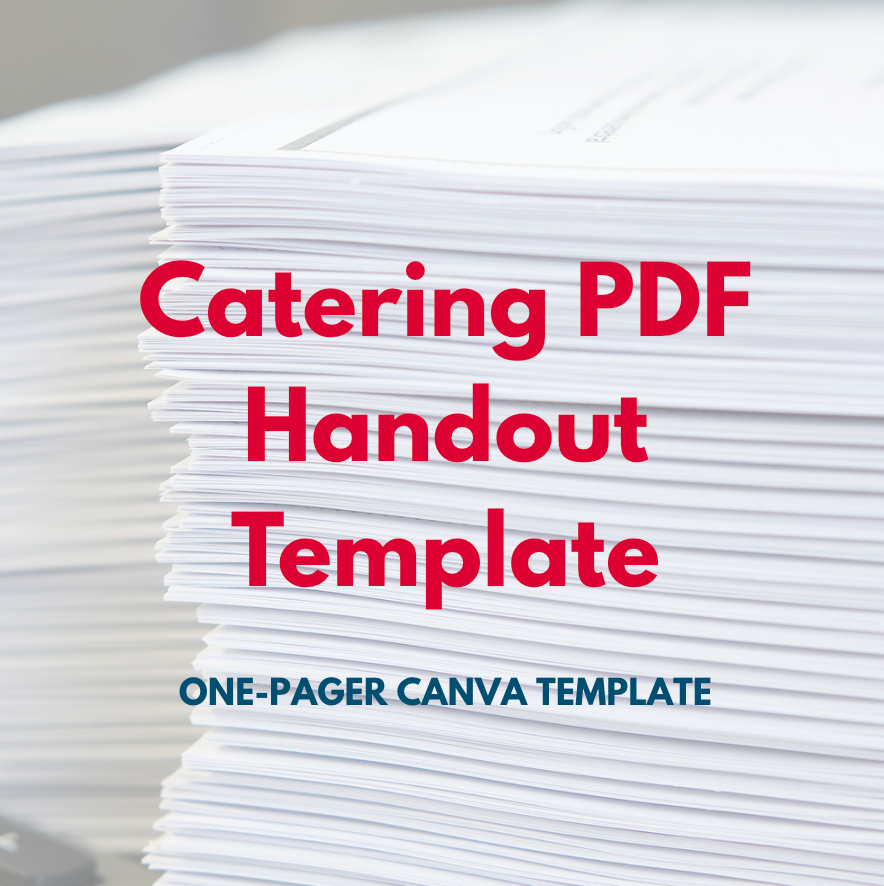 Catering Handout Canva Template – J+L Creative Co.